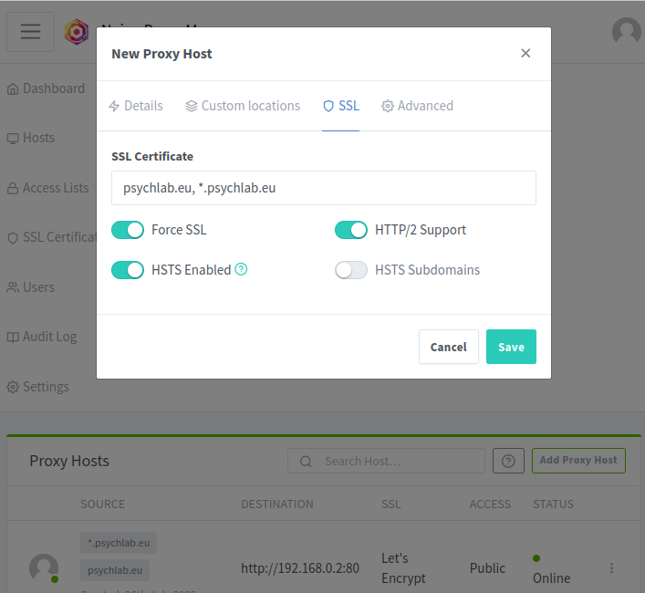 HomeLab 4: Install and configure Nginx Proxy Manager with SSL Wildcard ... HomeLab 4: Install and configure Nginx Proxy Manager with SSL Wildcard ...